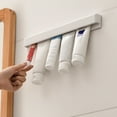 Yanerim Wall Mount Long Toothpaste Holder Modern No Drill Adhesive ...
