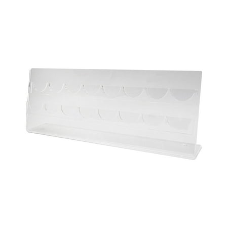 Transparent Chip Rack Organizer Rack 2 Row Chip Display Holder Chip ...