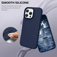 DRQSFA-Case for iPhone 16 Pro Max 6.9'' Smooth Liquid Silicone Soft Gel ...