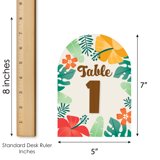 Big Dot of Happiness Tropical Luau - Hawaiian Beach Party Double-Sided ...