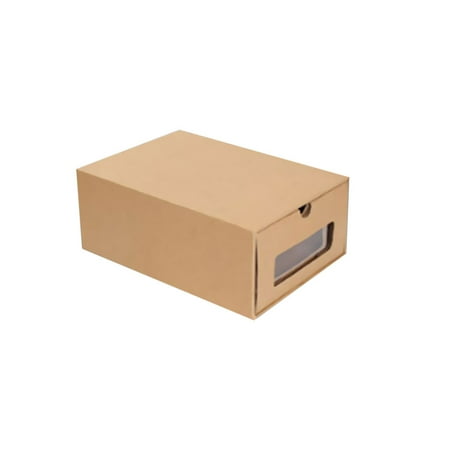 Thickened Kraft Transparent Drawer Cardboard Box Shoebox Receptacle Box ...