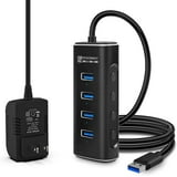 ROSONWAY Powered USB Hub, 4-Port Aluminum 10Gbps Superspeed USB 3.1 Gen ...