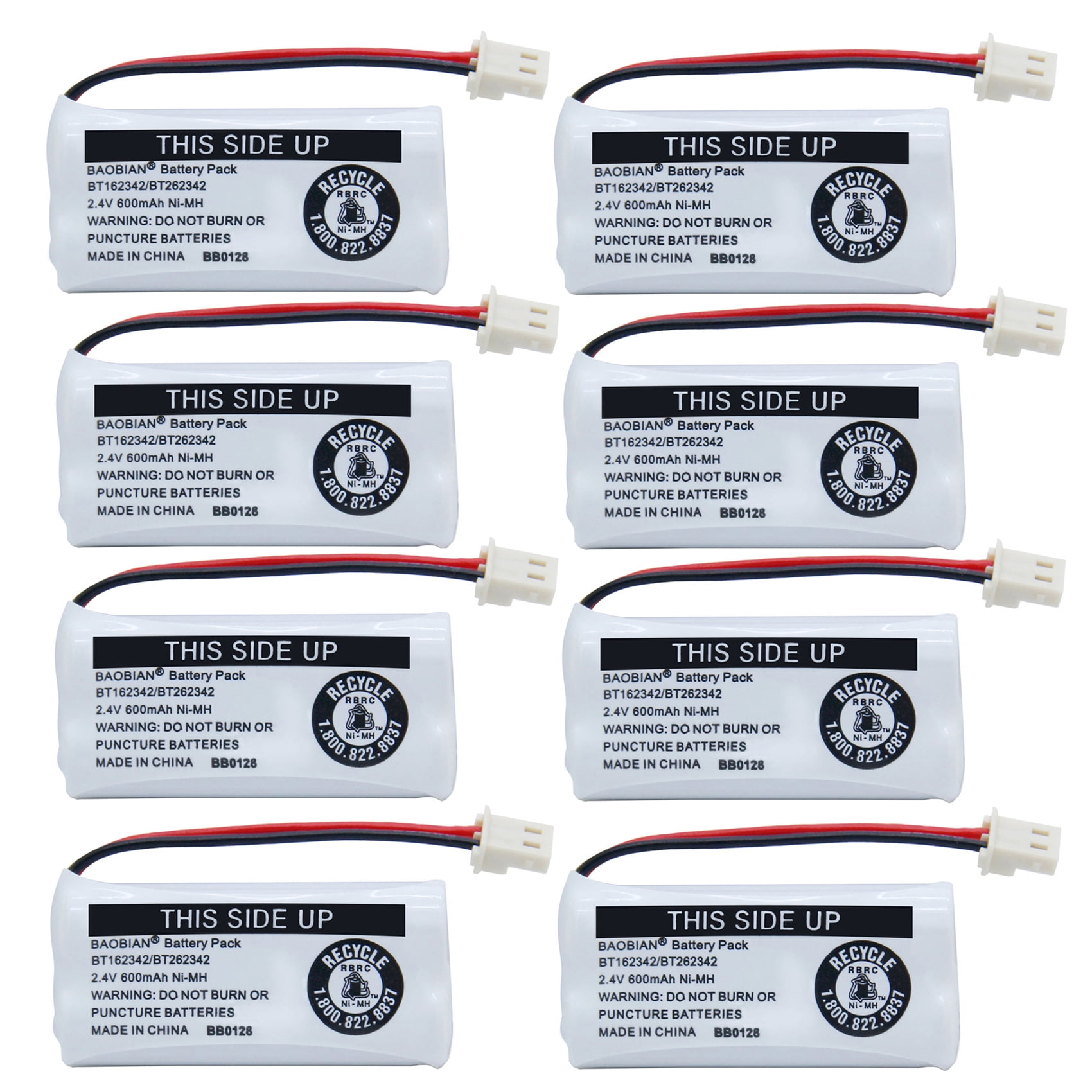 BAOBIAN BT162342/BT262342 2.4V 600mah Ni-Mh BT183342/BT283342 BT166342 ...