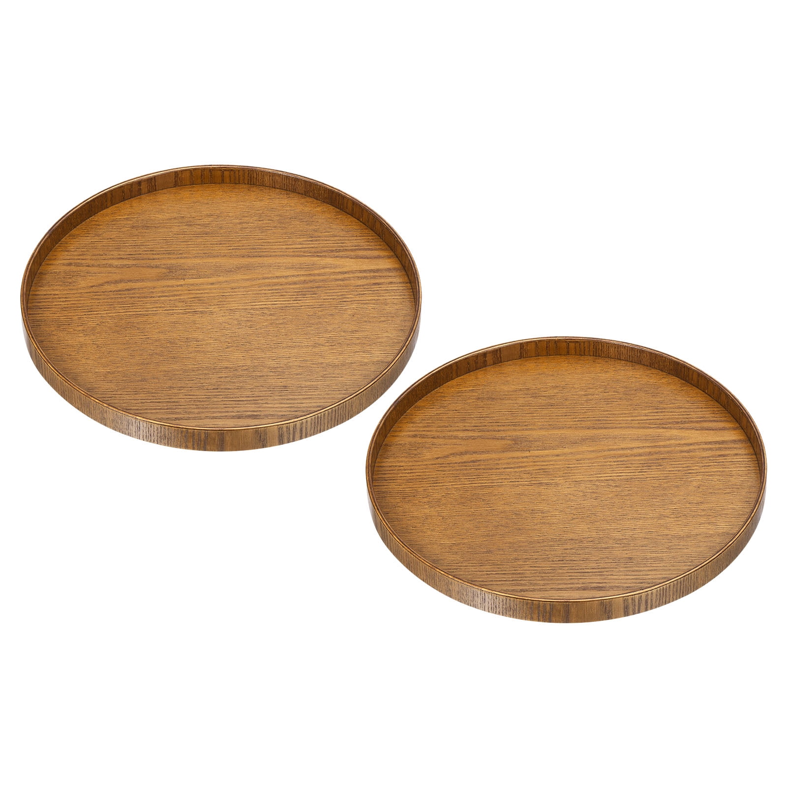 Click here for Unique Bargains 12 Round Wood Serving Tray Decorat... prices