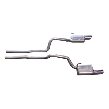 Patriot Series Cat-Back Dual Split Exhaust System System, Black Ceramic ...