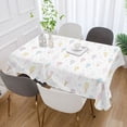 60x120in Square Printed Tablecloth Easy-Care Decorative Table Cloth for ...