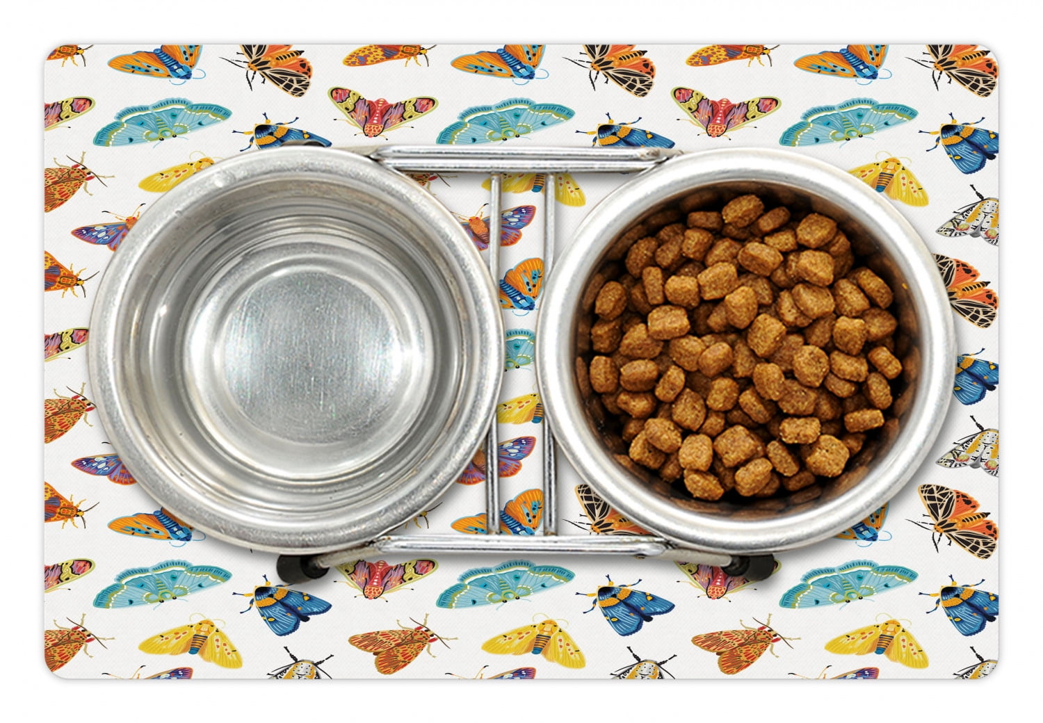 Butterflies Pet Mat for Food and Water, Assortment of Colorful Beetles ...