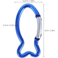 CATPAN Fish Shape Carabiner Clips 15Pcs Mini Quick Release Snap Hooks ...