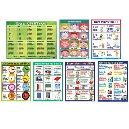 Poster Pals PSZPS56 24 x 18 in. French Essential Classroom Posters Set ...
