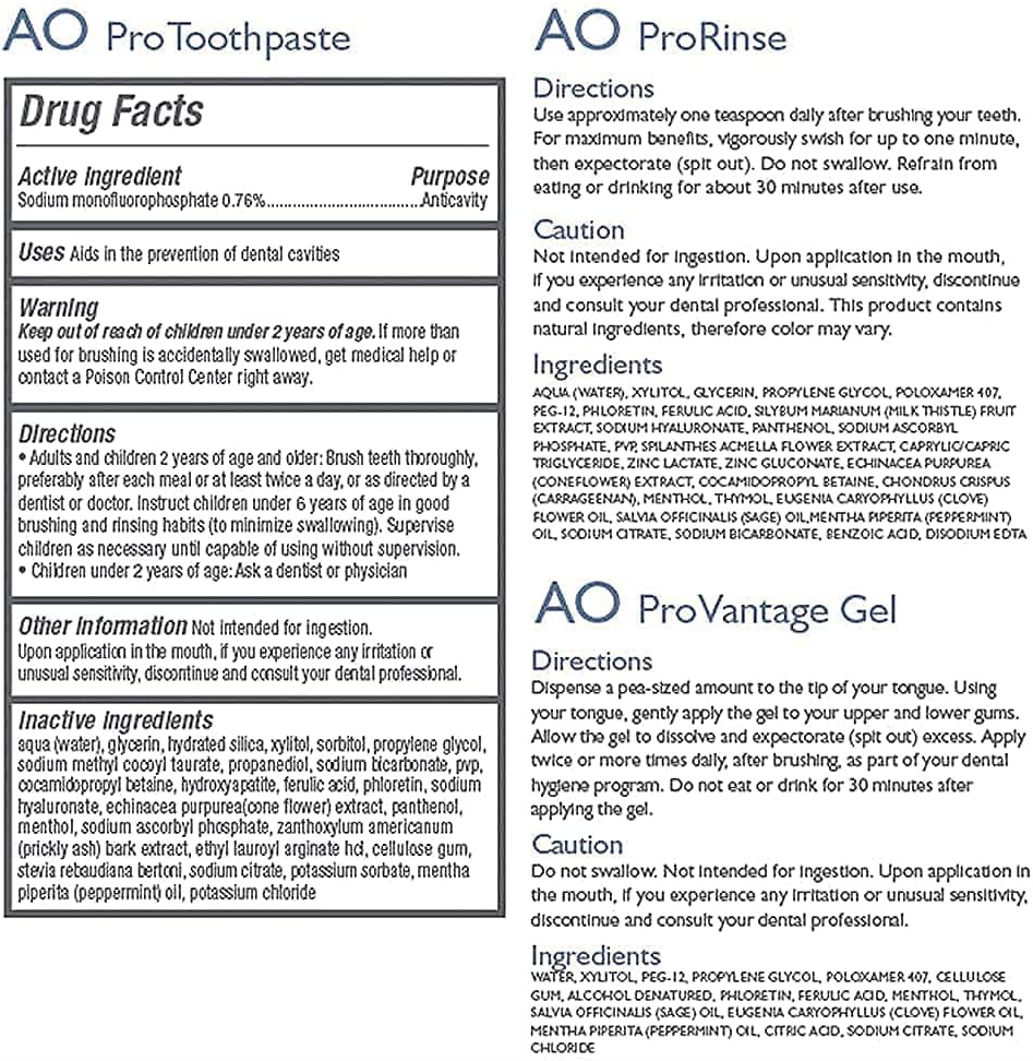 Buy PerioSciences AO Pro Toothpaste Hydrating, 3 oz Natural Mint Flavor ...