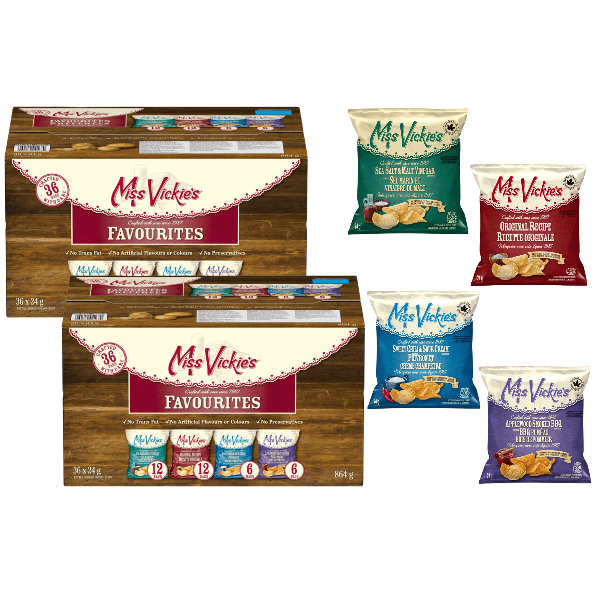 Click here for Miss Vickies Assorted Kettle Cooked Potato Chips V... prices