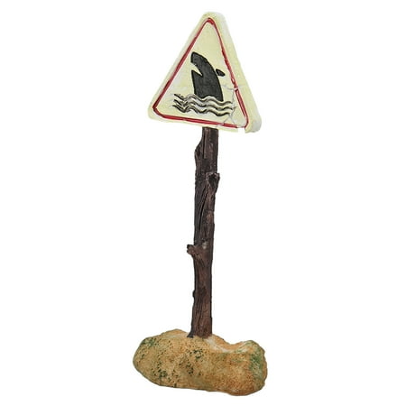 Aquarium Warning Sign Decoration, Landscaping Fish Warning Signs Resin ...