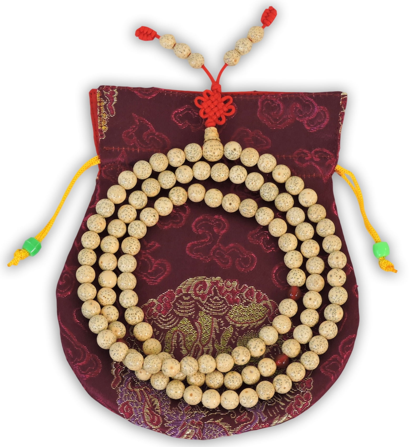 Lotus Seed 108 Beads Mala White - Walmart.com