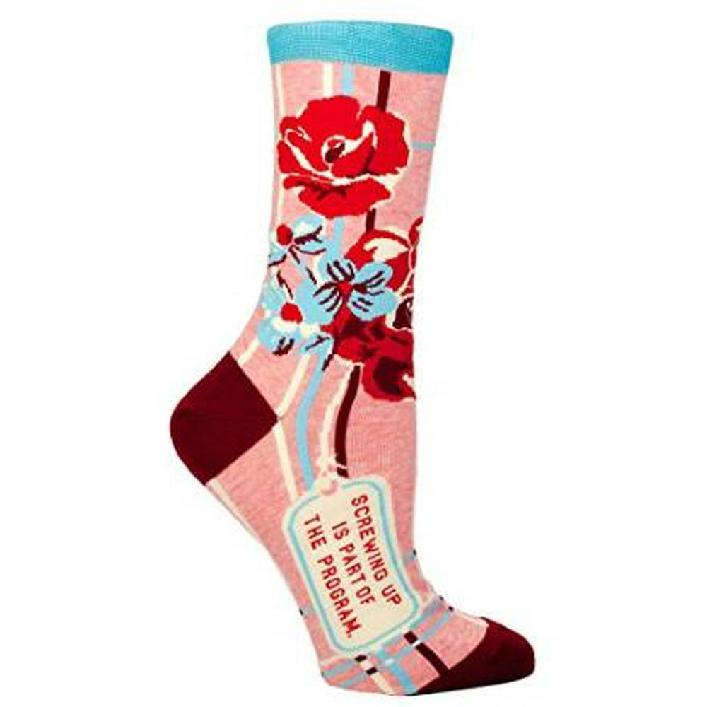 Blue Q - Women's Crew Socks - Blue Q - Sing Up SW408 - Walmart.com - Walmart.com