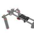 Aluminum Camera Base Plate with 15mm Rod Rail Clamp Baseplate ...