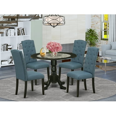 Furniture of America Rowley I 5-Piece Round Table Set, Multi-color ...