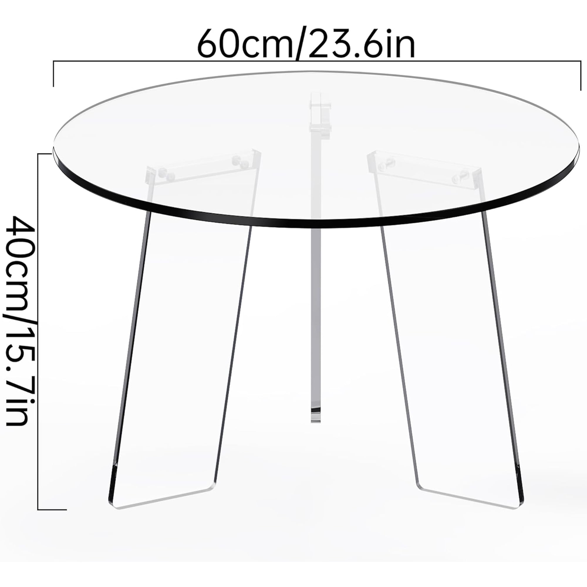 Click here for Nobrand Acrylic Round Coffee Table With Round Mode... prices