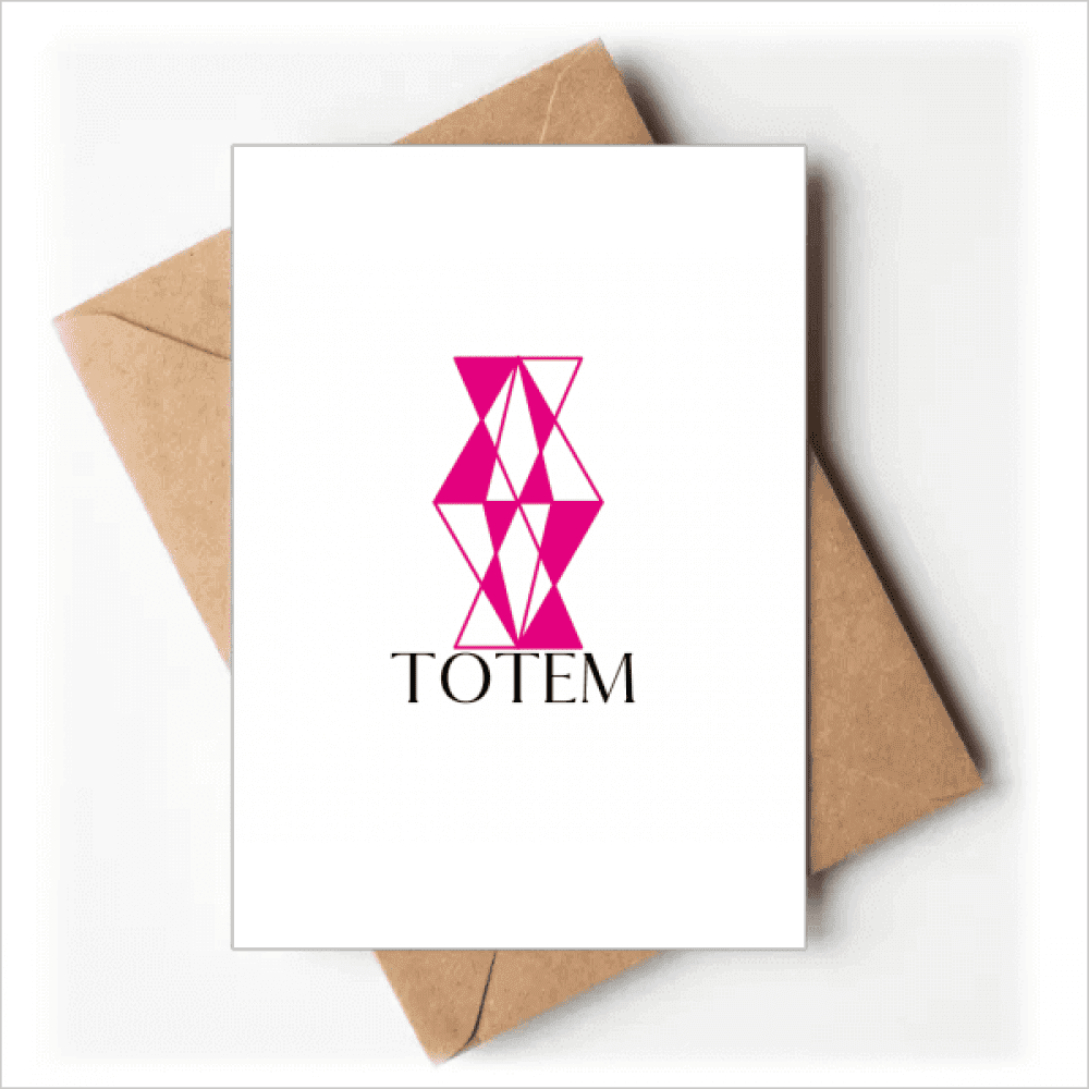 Totem Block Triangular Rhombus Greeting Cards You are Invited Invitations - Walmart.com
