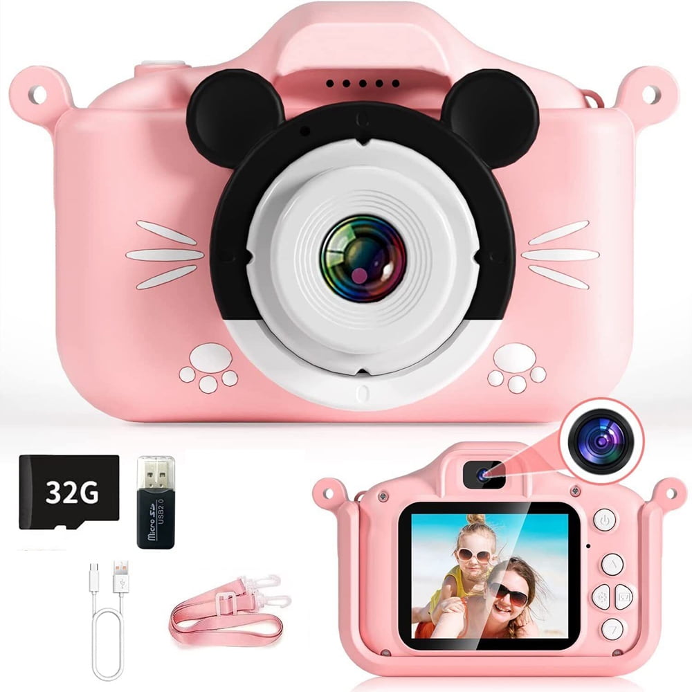 Kids Camera 1080P HD Digital Video Cameras with 32GB SD Card Mini ...