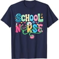 Colorful School Nurse Costume T-Shirt with Hearts & Medical Icons for ...