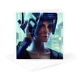 3drose, Fantasy Woman Cyborg in an Electronic Helmet. Digital Art Gift ...