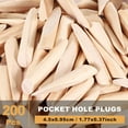 200 Packs Pocket Hole Plugs Solid Wood Dowels Pocket Hole Jig Paint ...