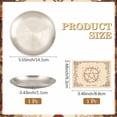 1 Set Star Ritual Plate Dish Stainless Steel Flat Bowl Round Tray ...