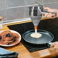 D Dingrich 40oz Stainless Steel Pancake Batter Dispenser with Stand and ...