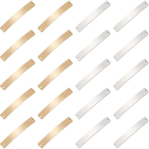 RMP Stamping Blanks, 1 X 2 Inch Rectangle with Rounded Corners ...