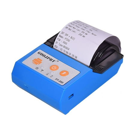 GOOJPRT PT200 Portable Wireless BT 58mm Receipt Thermal Printer Mini ...