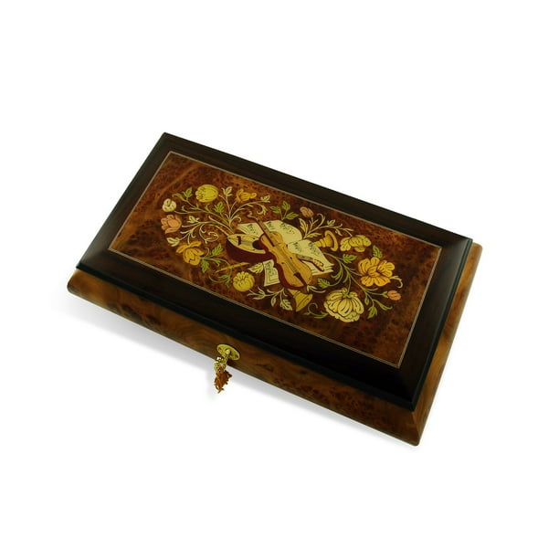 Luxurious 30 Note Grand Musical Instrument and Floral Music Jewelry Box ...