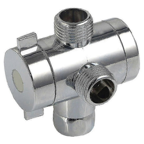 3 Way T-adapter Bath Shower Mixer Diverter Valve Connector - DD01 ...