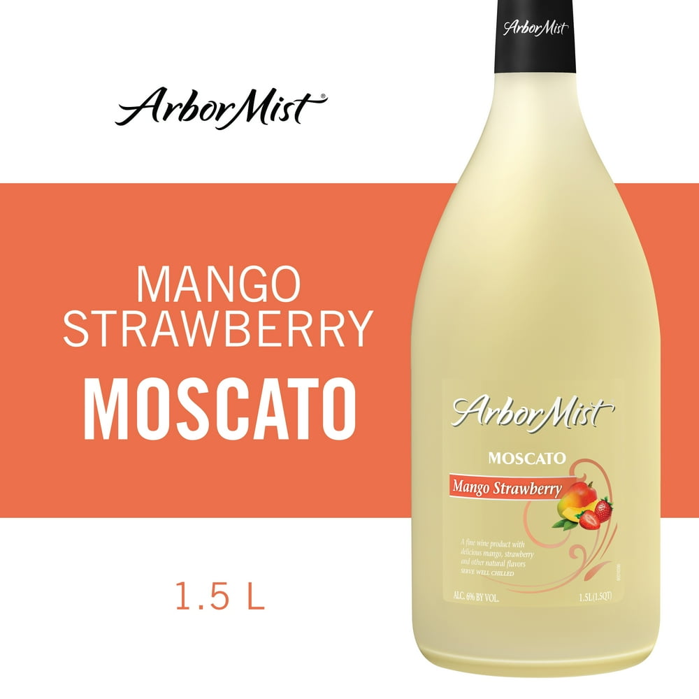 Arbor Mist Mango Strawberry Moscato, Fruit Wine, 1.5 L Bottle - Walmart ...