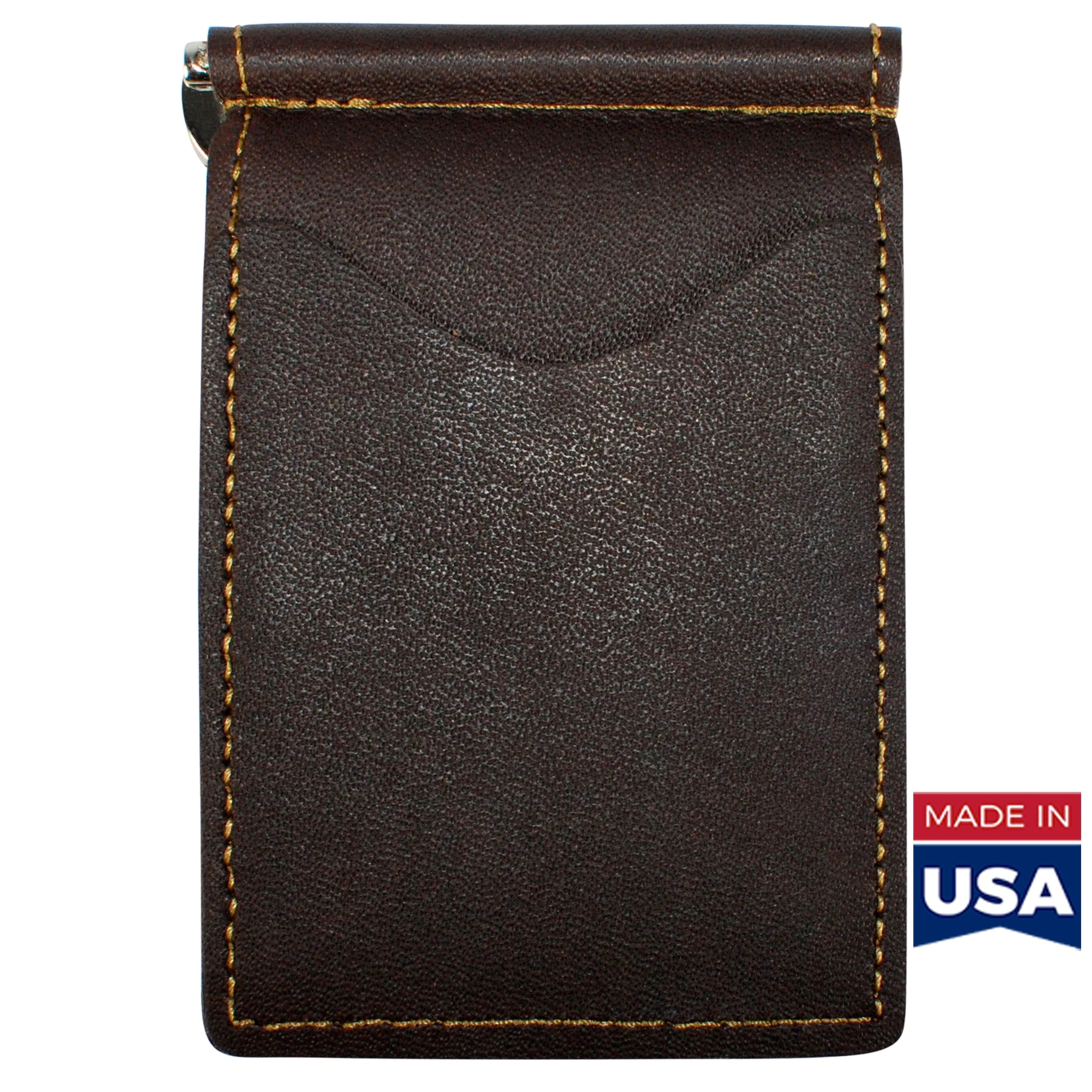 Bifold Back Saver Wallet ‚Äì Full Grain Leather, Front Pocket Design in ...