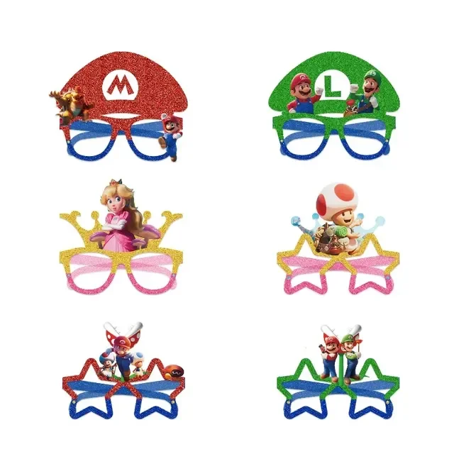 Click here for Lnyulong 12pcs Mario Bro Party Glasses Photo Prop... prices