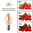 C7 LED Bulb, 0.5W Light Candle Bulbs, Amber Glow 5w Incandescent ...