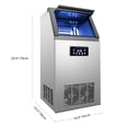 Built-in Portable Auto Commercial Ice Maker for Restaurant Bar 130lb ...