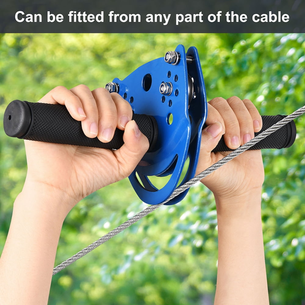 Buy KLOKICK 160 ft Zipline Kits for Backyard with Cable Tensioner Kit ...