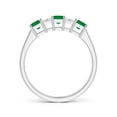 2wist Designs 925 Sterling Silver Princess Cut Emerald And Zircon ...