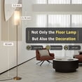Coliware Floor Lamp, Gold Modern Standing Lamp with Foot Switch Line ...