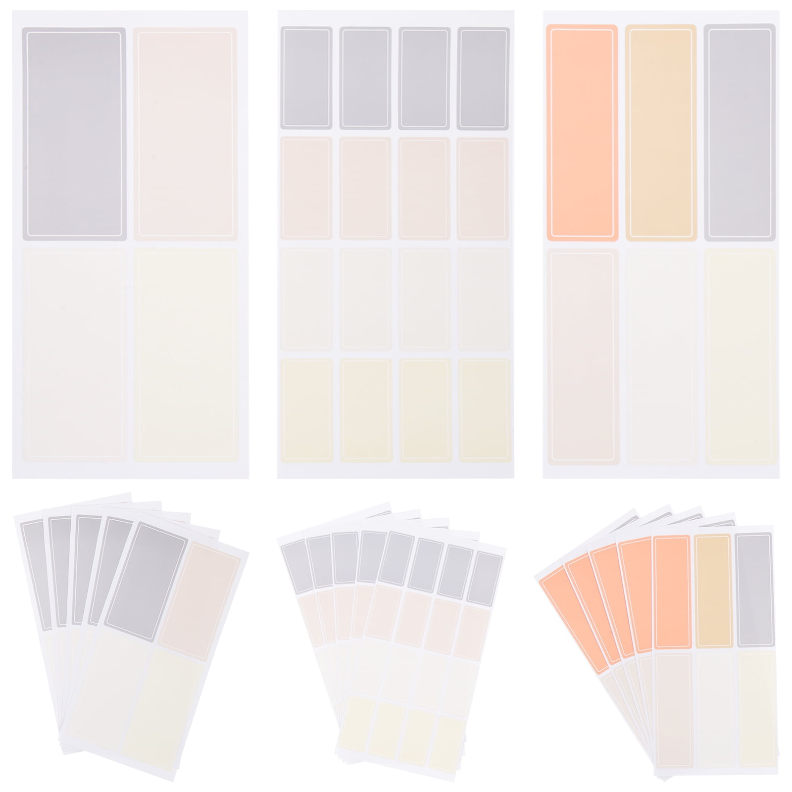 Oakleem 130pcs Name Tags Stickers Labels Kitchen Colorful Reminding Stickers Boxes Labels 6.1x3cm