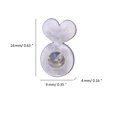 6Pcs Acrylic Large Studs Backings Multifunctional Earlobe Supports ...