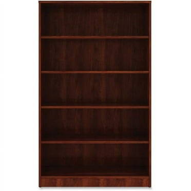 Mainstays 5-Shelf Bookcase with Adjustable Shelves, True Black Oak ...
