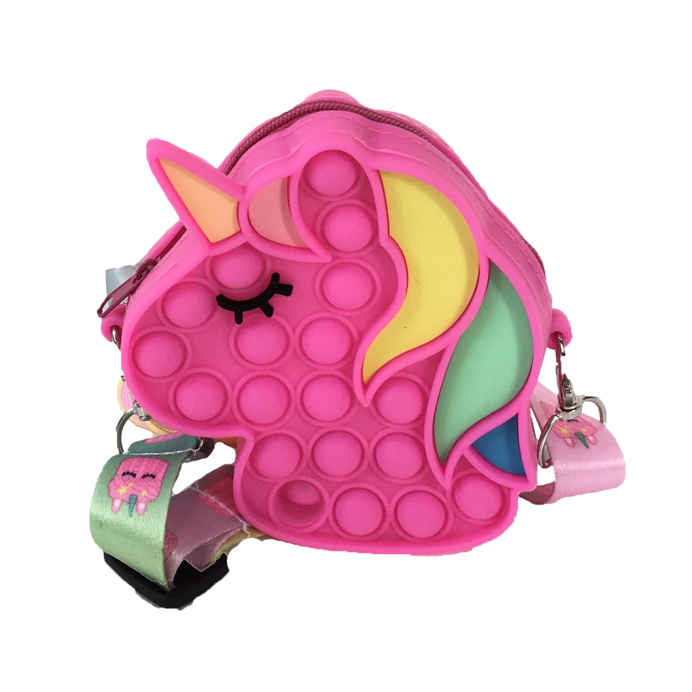Fashion Culture Unicorn Shaped Bubble Pop It Pouch Coin Purse Micro ...