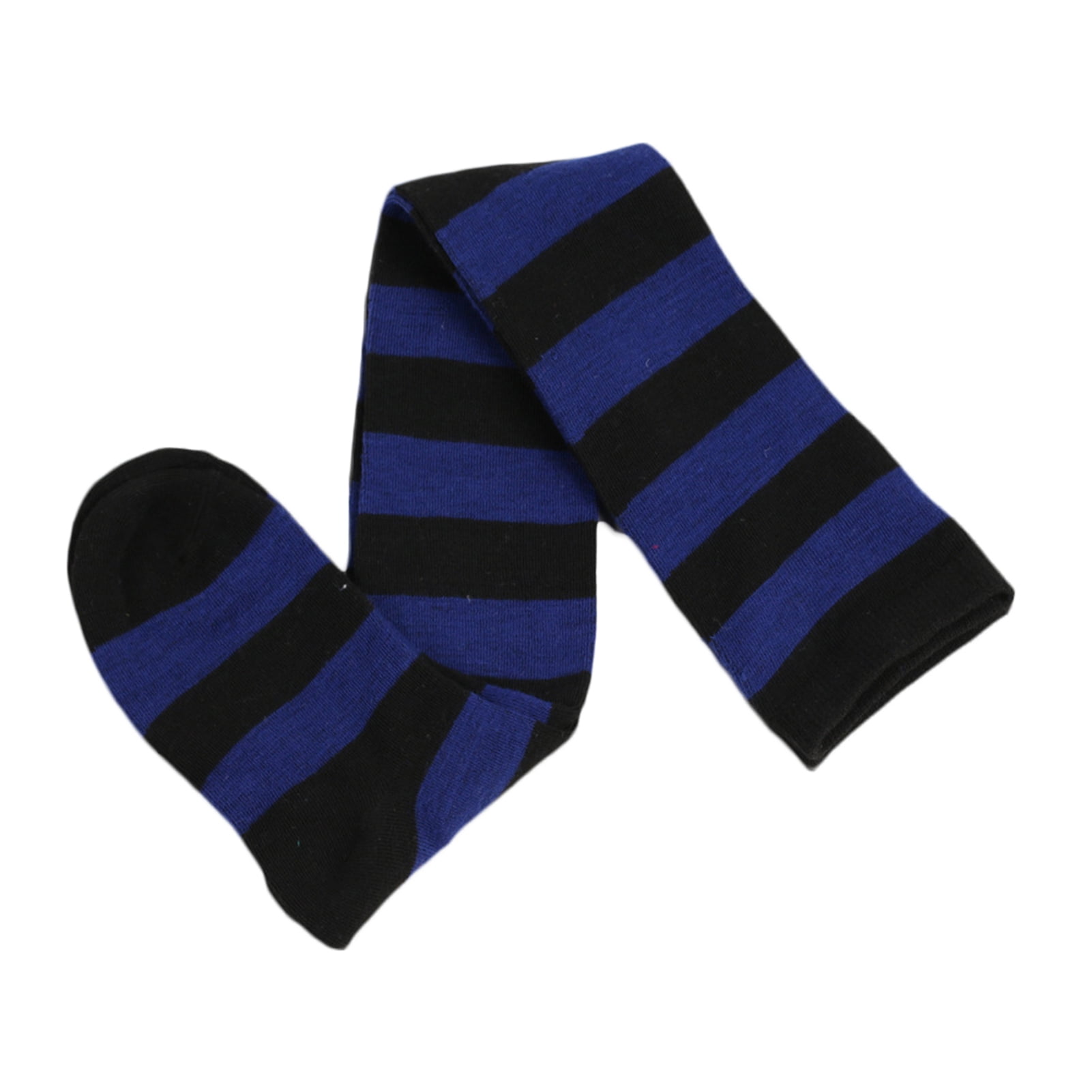 LIWEN Stockings Color Block Striped Women Over The Knee Thigh High ...