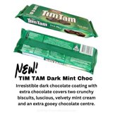 Tim Tam Dark MINT Choc Cookies (Value Pack Of 4 x 165g EA) Australian ...