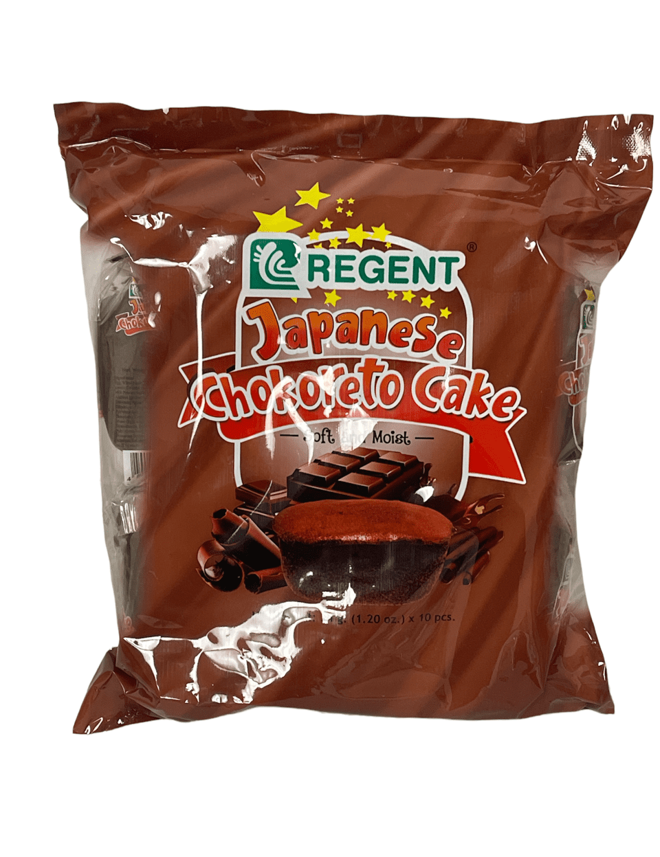 Regent Japanese Chokoreto Cake Soft and Moist; 2 Packs of 10 Pieces ...