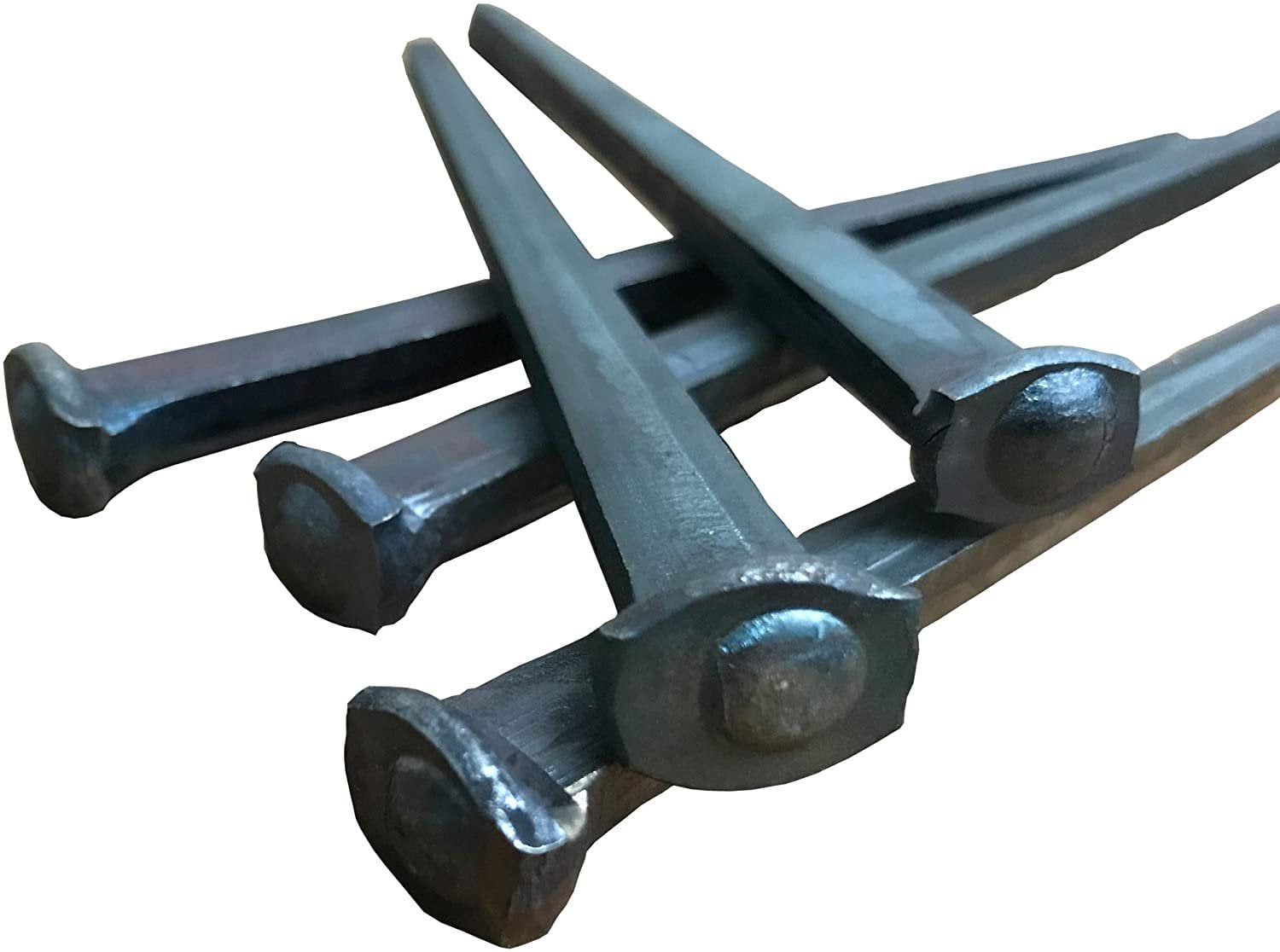 6"- Steel Square Common Rose Head STANDARD-60d - Large Spike Nails ...