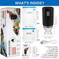 Rechargeable Vacuum Sealer Set Handheld Vacuum Food Sealer Machine with 10 Reusable Bags ...