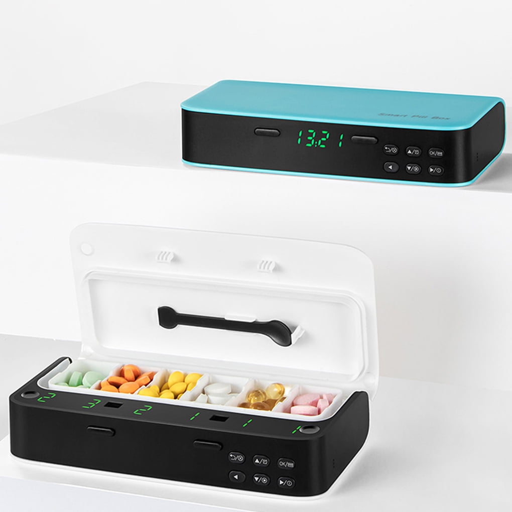 TureClos Pill Case with Reminder Smart Alarm Loaded Emergency Aid Kit ...